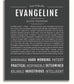 Evangeline | Name Art Print – Name Stories
