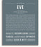 Eve Personalized Name Meaning Art Prints – Name Stories