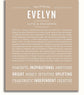 Evelyn | Name Art Print – Name Stories