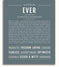 Ever (male) | Name Art Print – Name Stories