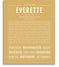 Everette Personalized Name Meaning Art Prints – Name Stories