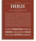 Everlee | Name Art Print – Name Stories