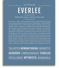 Everlee | Name Art Print – Name Stories