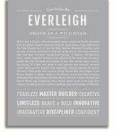 Everleigh | Name Art Print – Name Stories
