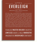 Everleigh | Name Art Print – Name Stories