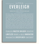 Everleigh | Name Art Print – Name Stories