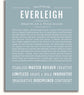 Everleigh | Name Art Print – Name Stories