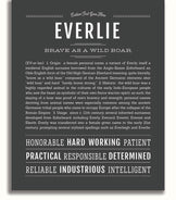Everlie | Name Art Print – Name Stories