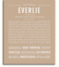 Everlie | Name Art Print – Name Stories