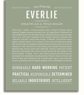 Everlie | Name Art Print – Name Stories