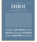 Everlie | Name Art Print – Name Stories