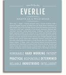 Everlie | Name Art Print – Name Stories