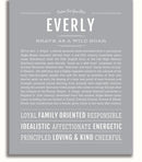 Everly | Name Art Print – Name Stories