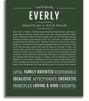 Everly | Name Art Print – Name Stories