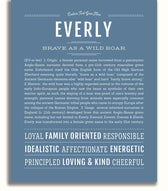 Everly | Name Art Print – Name Stories