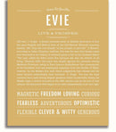 Evie | Name Art Print – Name Stories