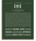 Evie | Name Art Print – Name Stories