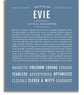 Evie | Name Art Print – Name Stories