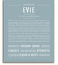 Evie | Name Art Print – Name Stories