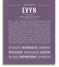 Evyn | Name Art Print – Name Stories