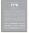 Evyn Personalized Name Meaning Art Prints – Name Stories