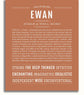 Ewan Personalized Name Meaning Art Prints – Name Stories