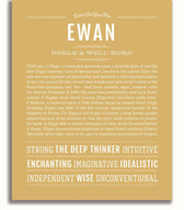 Ewan | Name Art Print – Name Stories