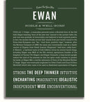 Ewan | Name Art Print – Name Stories