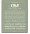 Ewan Personalized Name Meaning Art Prints – Name Stories