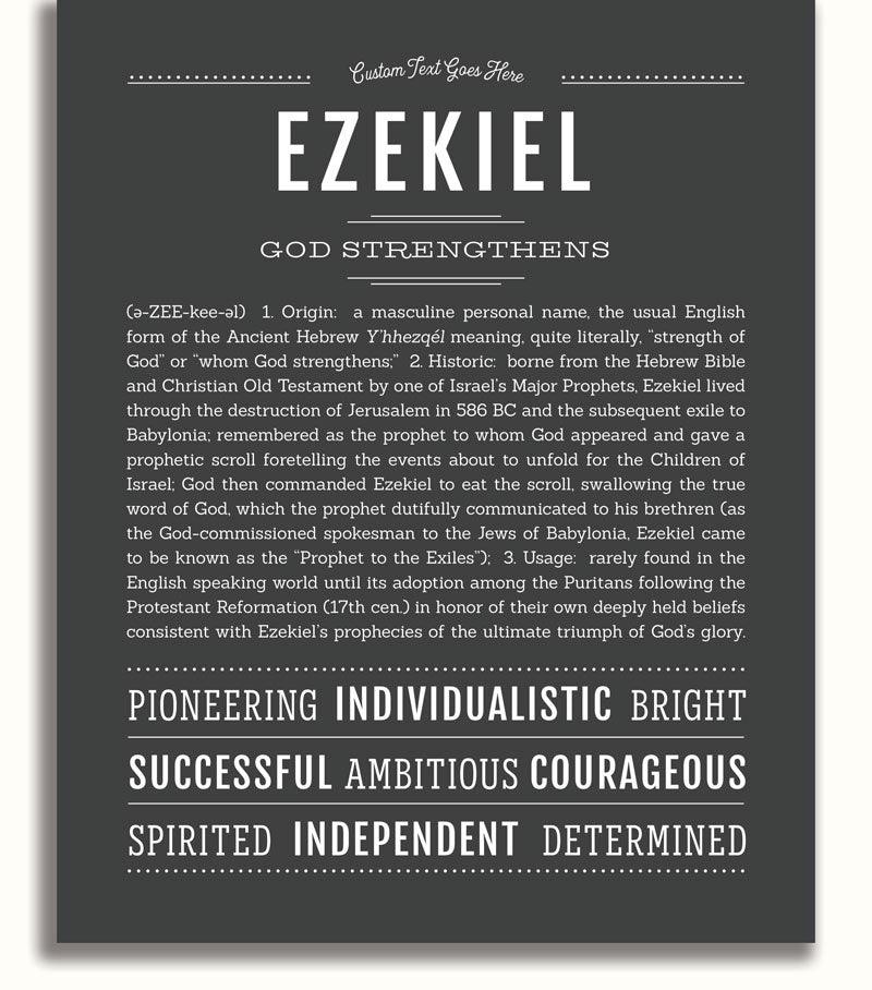 Ezekiel | Name Art Print – Name Stories