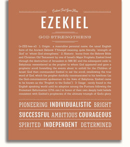 Ezekiel | Name Art Print – Name Stories