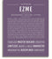 Ezme Personalized Name Meaning Art Prints – Name Stories