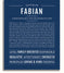 Fabian | Name Art Print – Name Stories