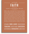 Faith | Name Art Print – Name Stories