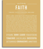 Faith Personalized Name Meaning Art Prints – Name Stories