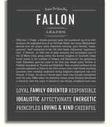 Fallon | Name Art Print – Name Stories