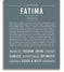 Fatima Personalized Name Meaning Art Prints – Name Stories