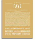 Faye | Name Art Print – Name Stories