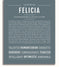 Felicia | Name Art Print – Name Stories