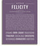 Felicity | Name Art Print – Name Stories