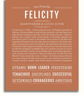 Felicity | Name Art Print – Name Stories