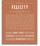 Felicity | Name Art Print – Name Stories