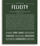 Felicity | Name Art Print – Name Stories