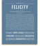Felicity | Name Art Print – Name Stories