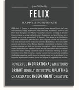 Felix | Name Art Print – Name Stories