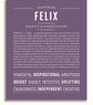 Felix | Name Art Print – Name Stories