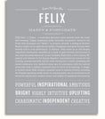 Felix | Name Art Print – Name Stories