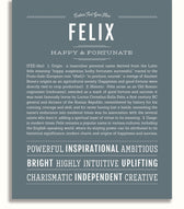 Felix | Name Art Print – Name Stories