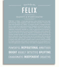Felix | Name Art Print – Name Stories