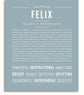 Felix Personalized Name Meaning Art Prints – Name Stories